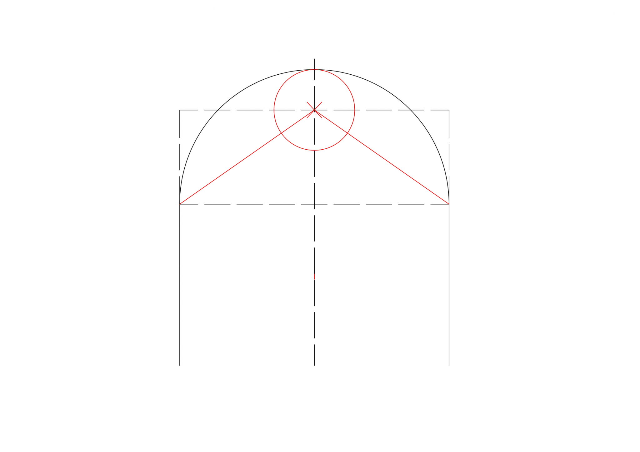 Korbbogen konstruieren – Hallimash