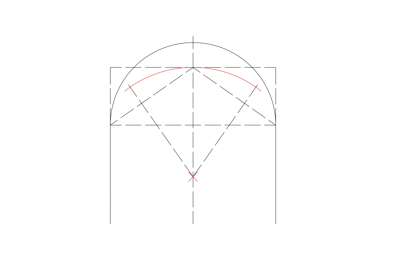 Korbbogen konstruieren – Hallimash